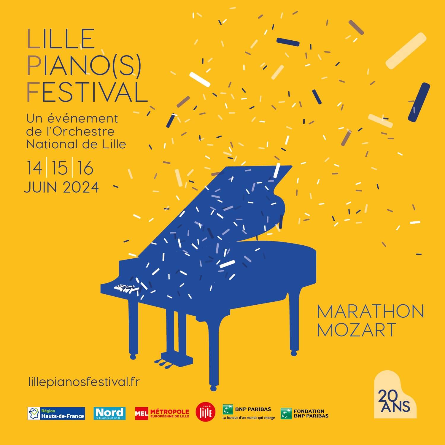 Les 20 ans du Lille Piano(s) Festival : 13 au 16 juin 2024